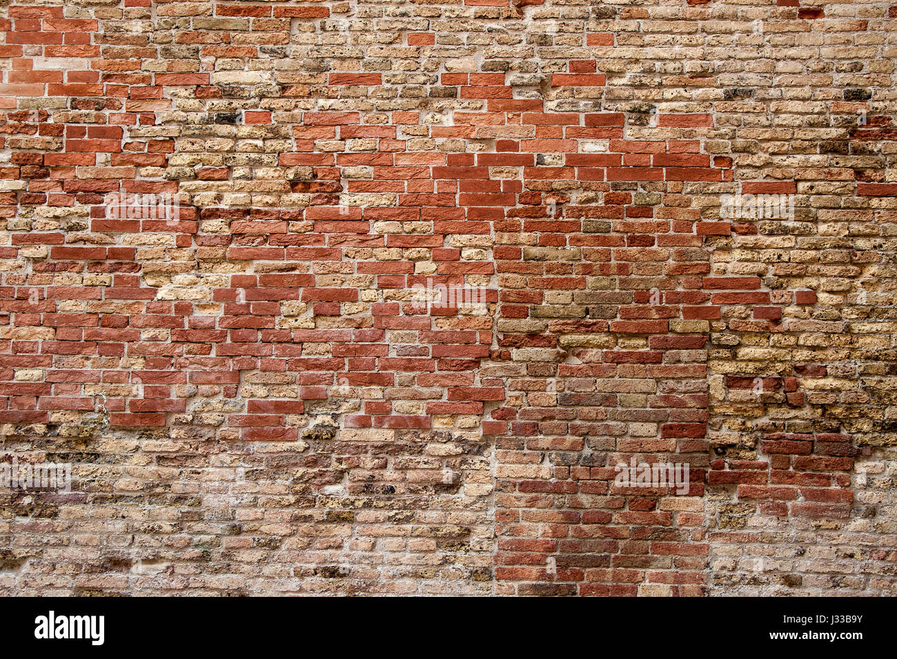 Old red brick wall texture background Stock Photo - Alamy