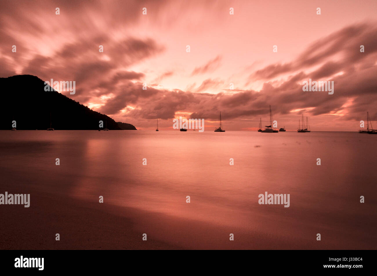 Reduit beach in st lucia hi-res stock photography and images - Alamy