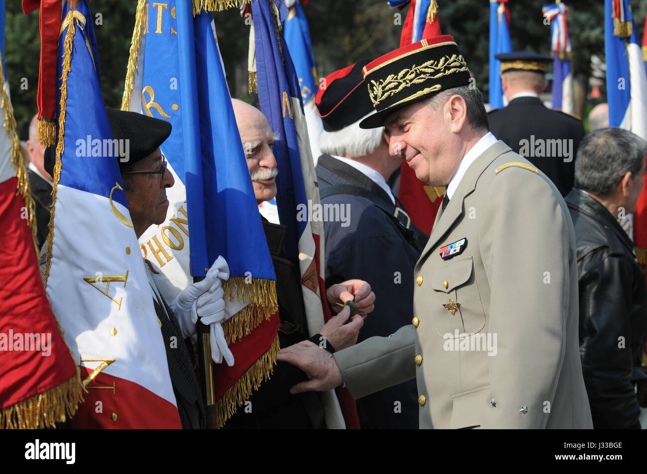 Veterans attend national homage to the French soldiers killed during ...