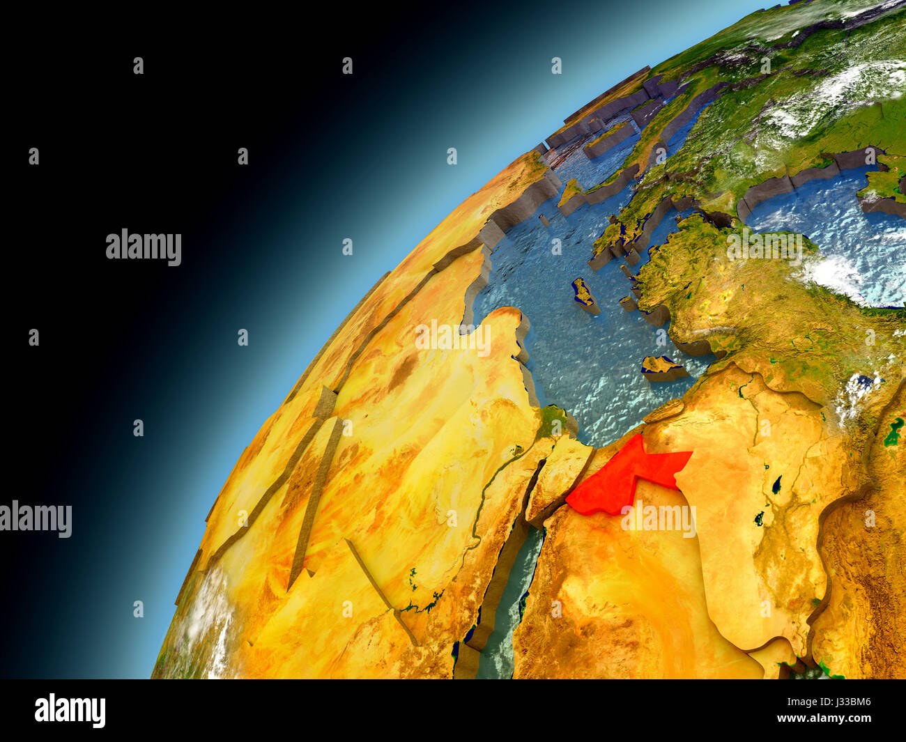 Map satellite geography jordan hi-res stock photography and images - Alamy