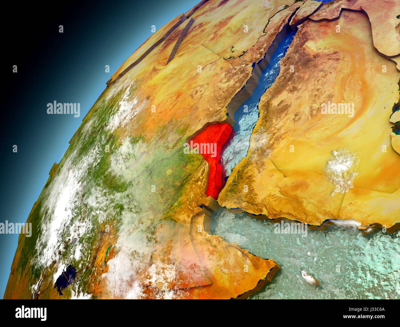 Map satellite geography eritrea hi-res stock photography and images - Alamy