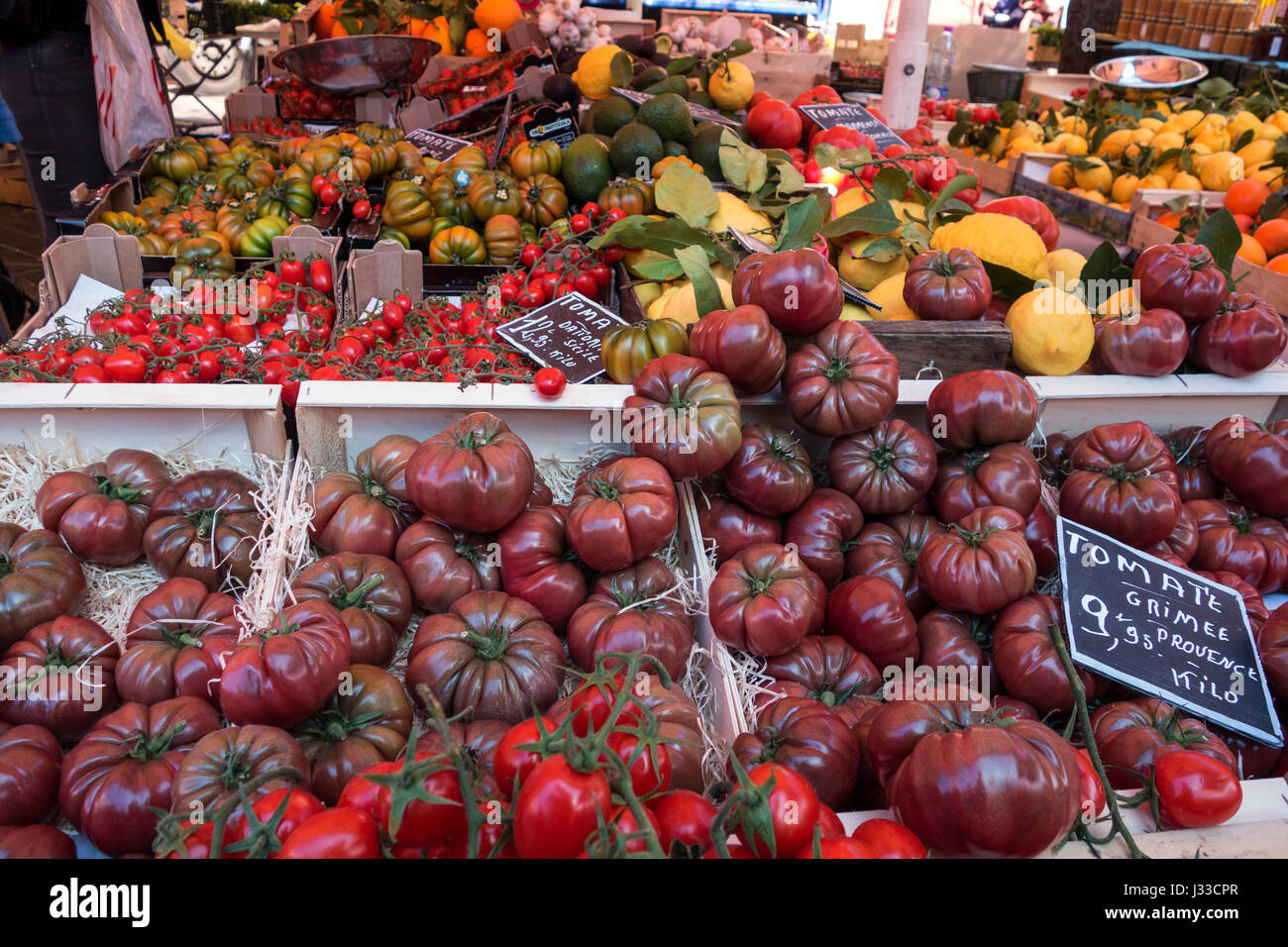 Nice market tomatoes hi-res stock photography and images - Alamy