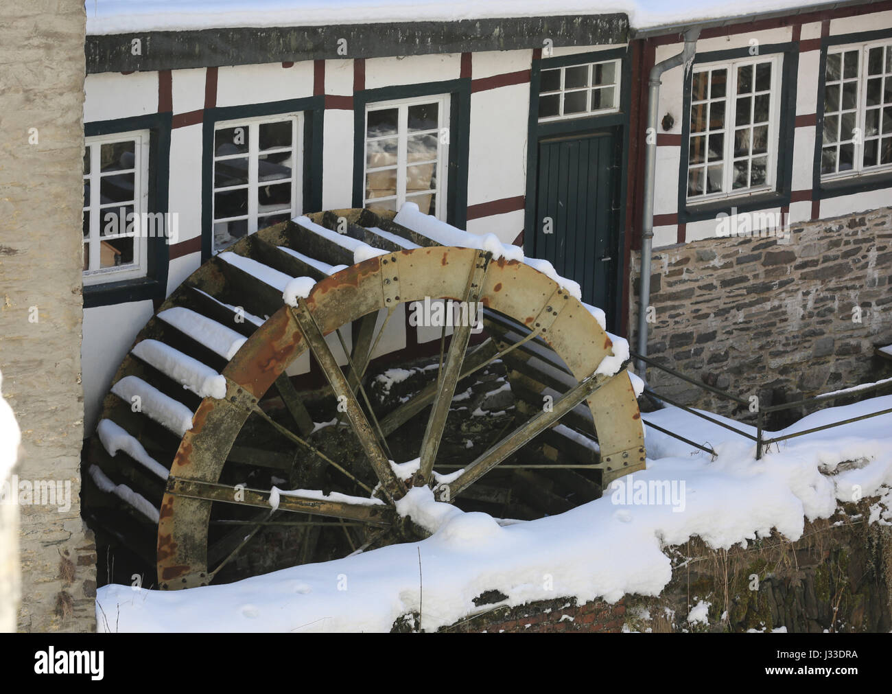 Germany, Monschau a old town in the north Eifel Nature Park in the ...
