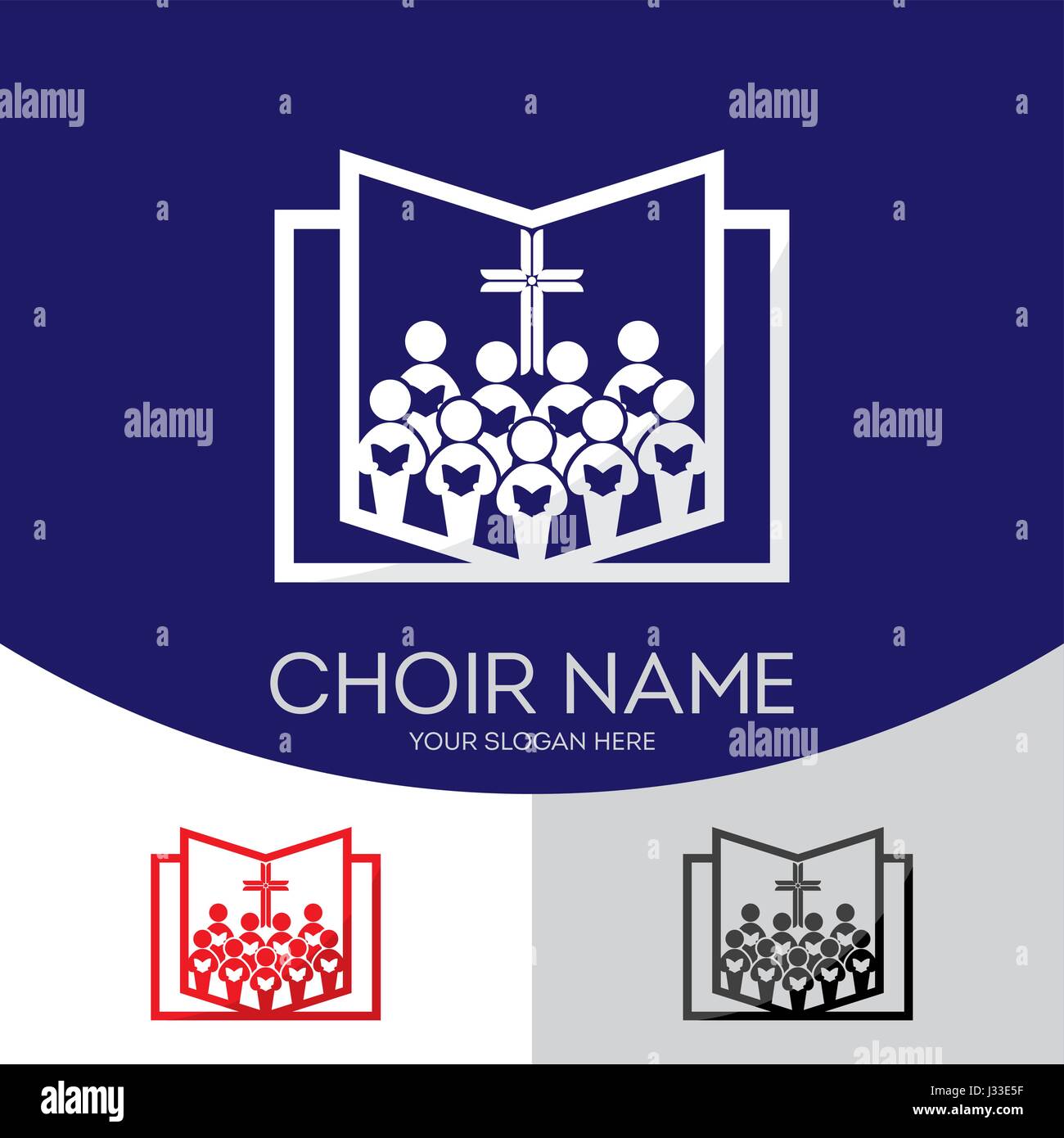 Catholic choir Stock Vector Images - Alamy
