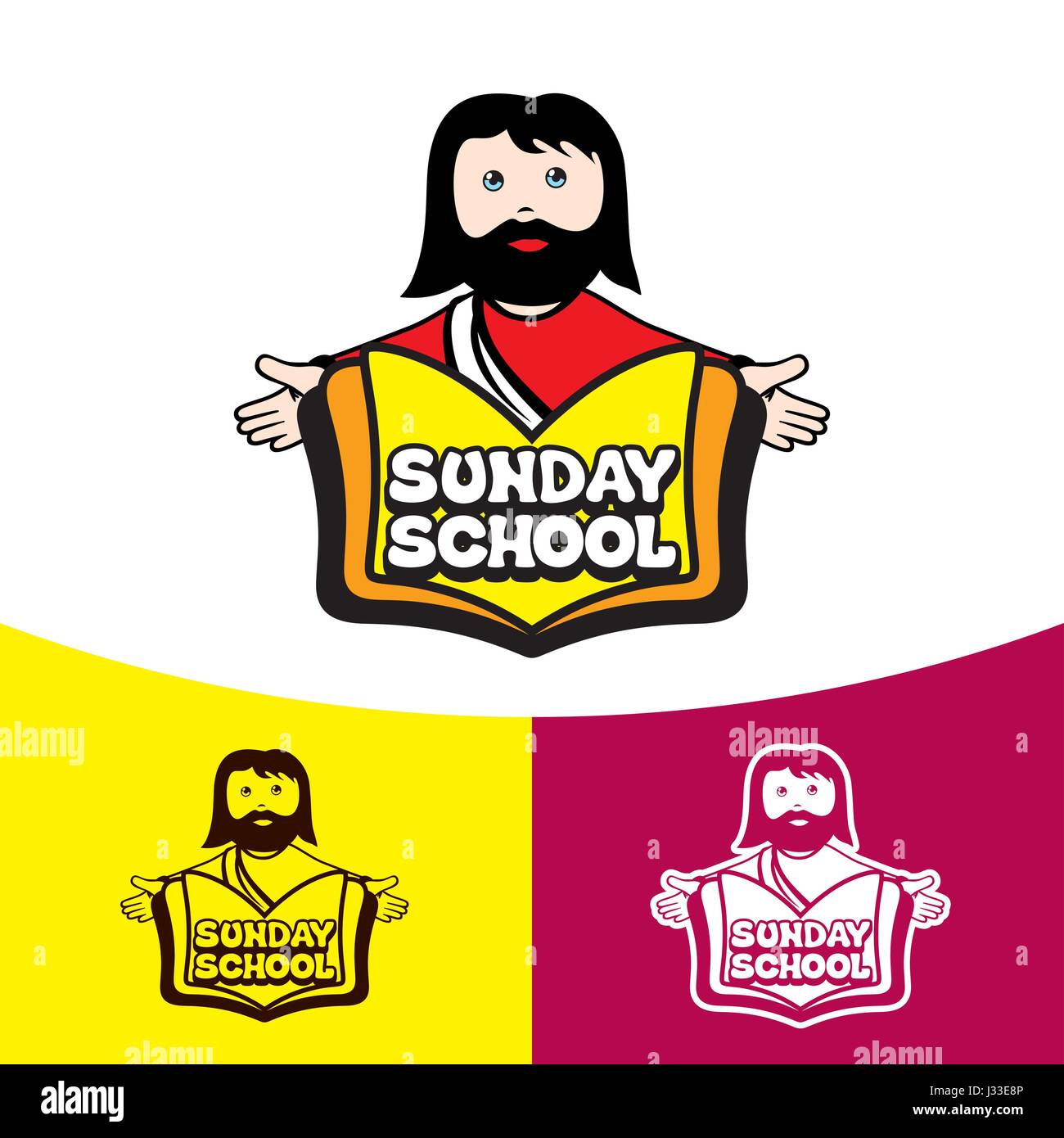 Logo Sunday school. Christian symbols. The Church of Jesus Christ Stock ...