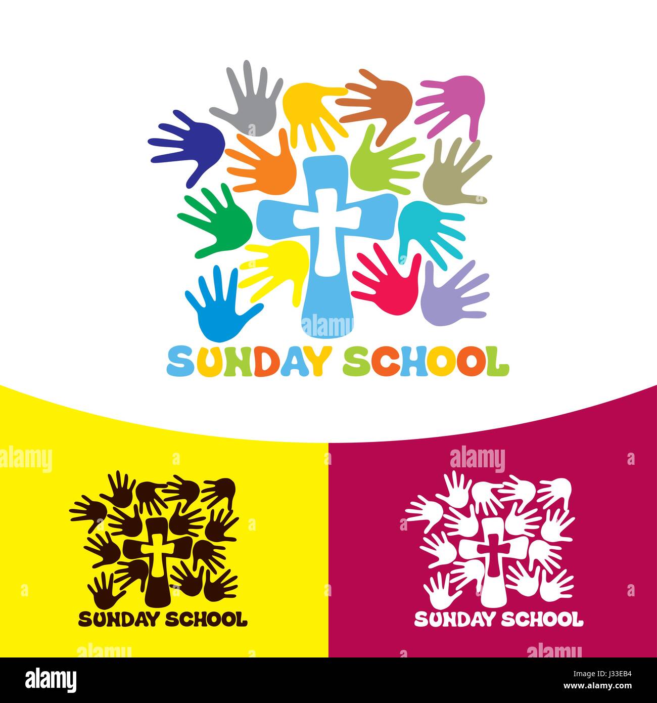 Logo sunday school christian symbols hi-res stock photography and ...