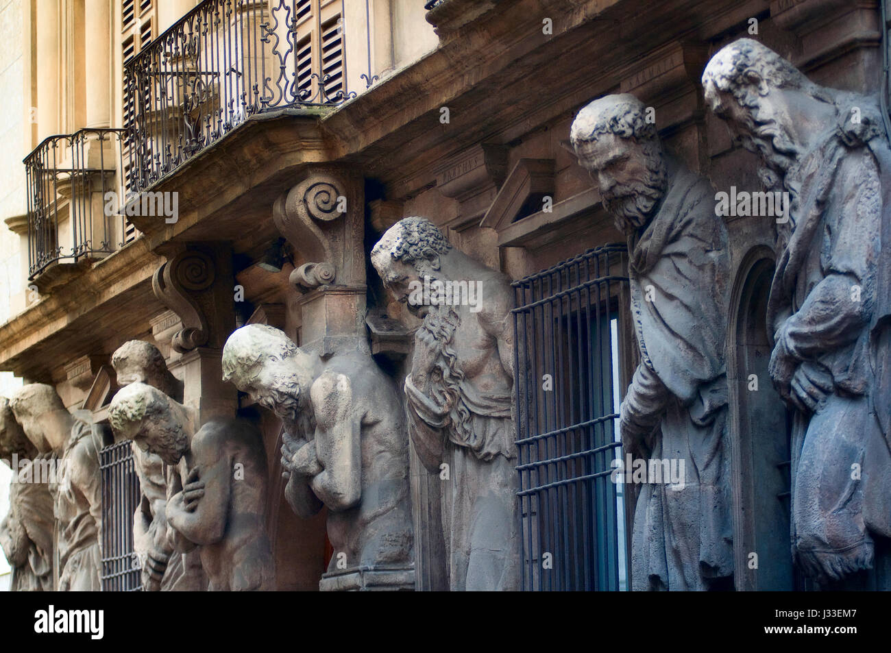 Italy, Lombardy, Milan, Omenoni Palace, Telamon Statue Stock Photo - Alamy
