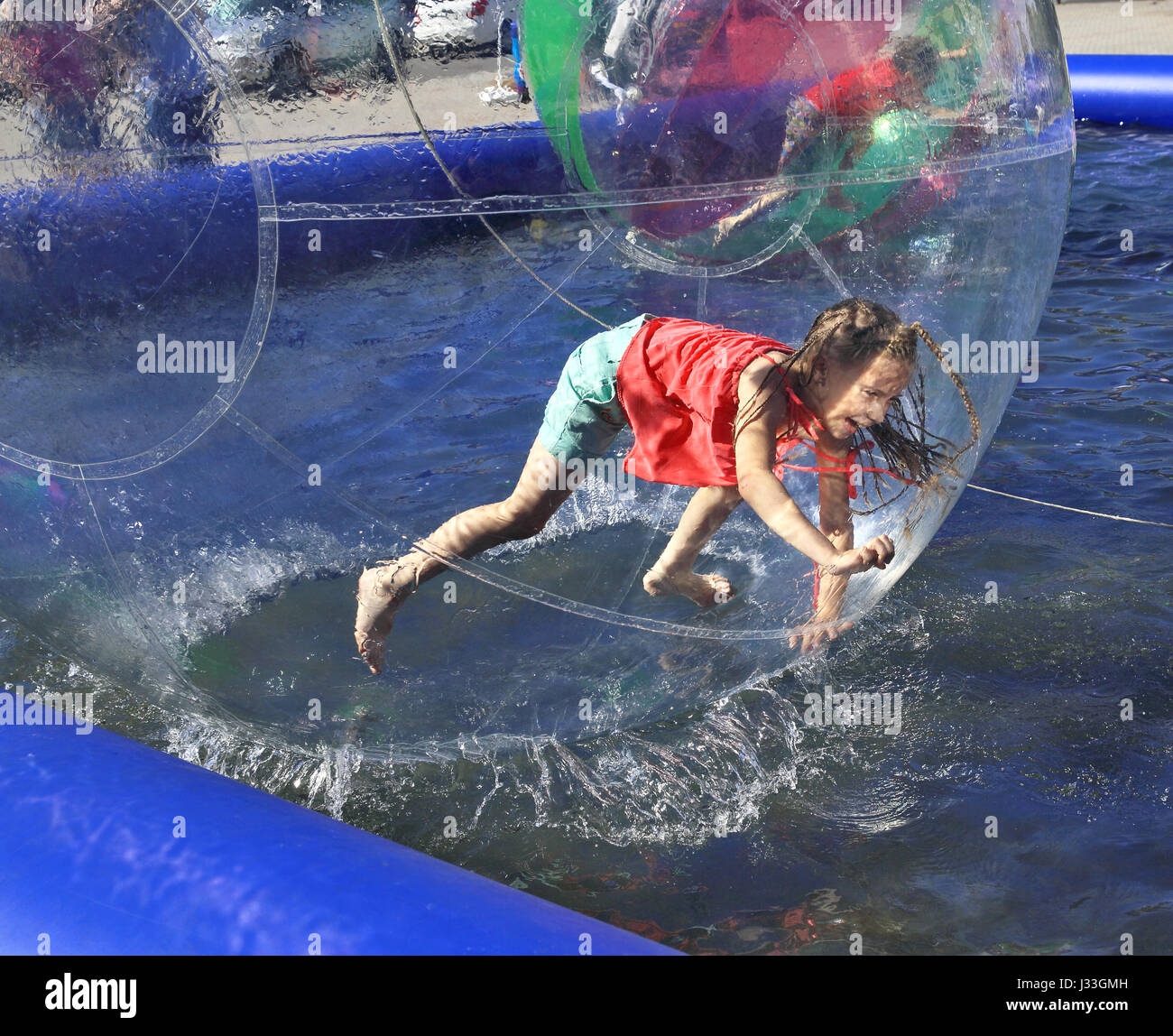 Aqua sphere water slide hi-res stock photography and images - Alamy