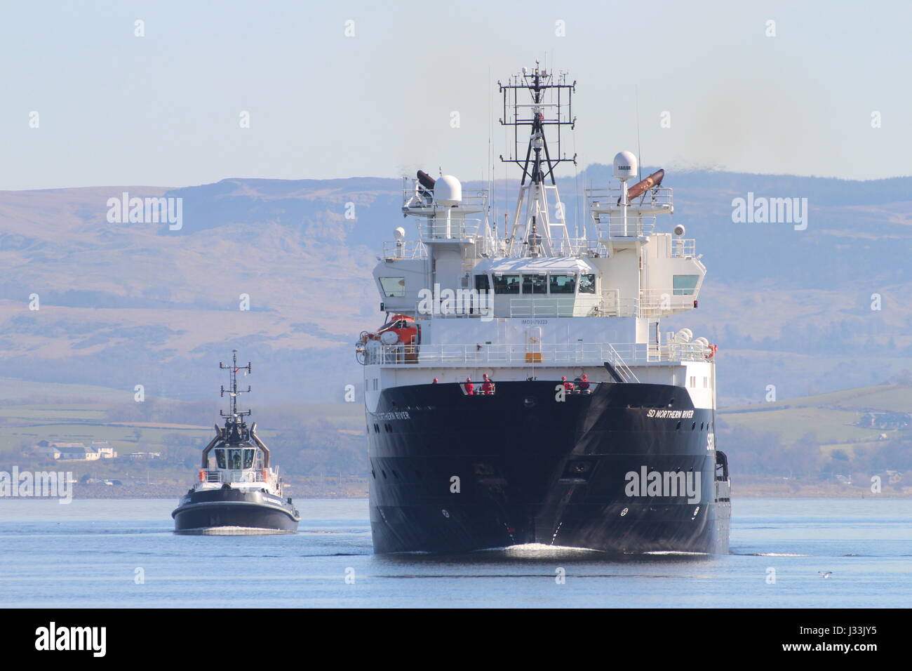 SD Northern River, passing Greenock at the start of Exercise Joint ...