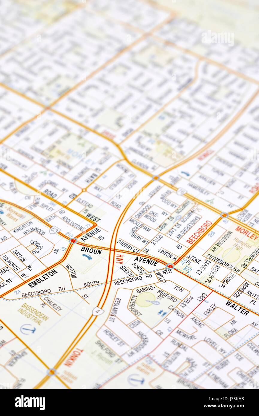 Street directory map hi-res stock photography and images - Alamy