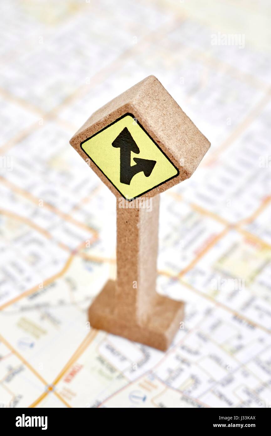 A studio photo of an urban street directory Stock Photo - Alamy