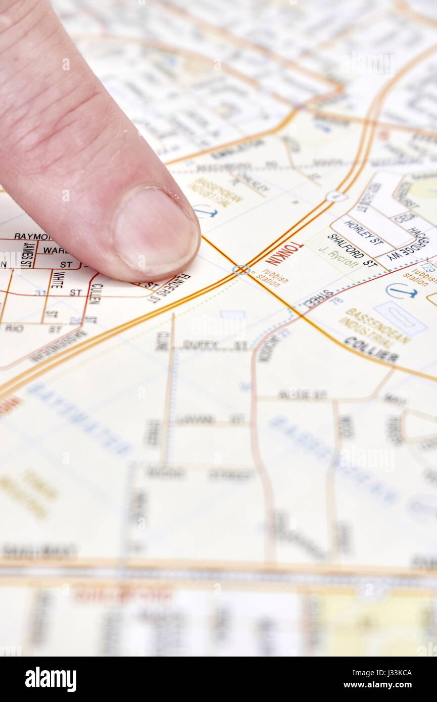 Street directory map hi-res stock photography and images - Alamy