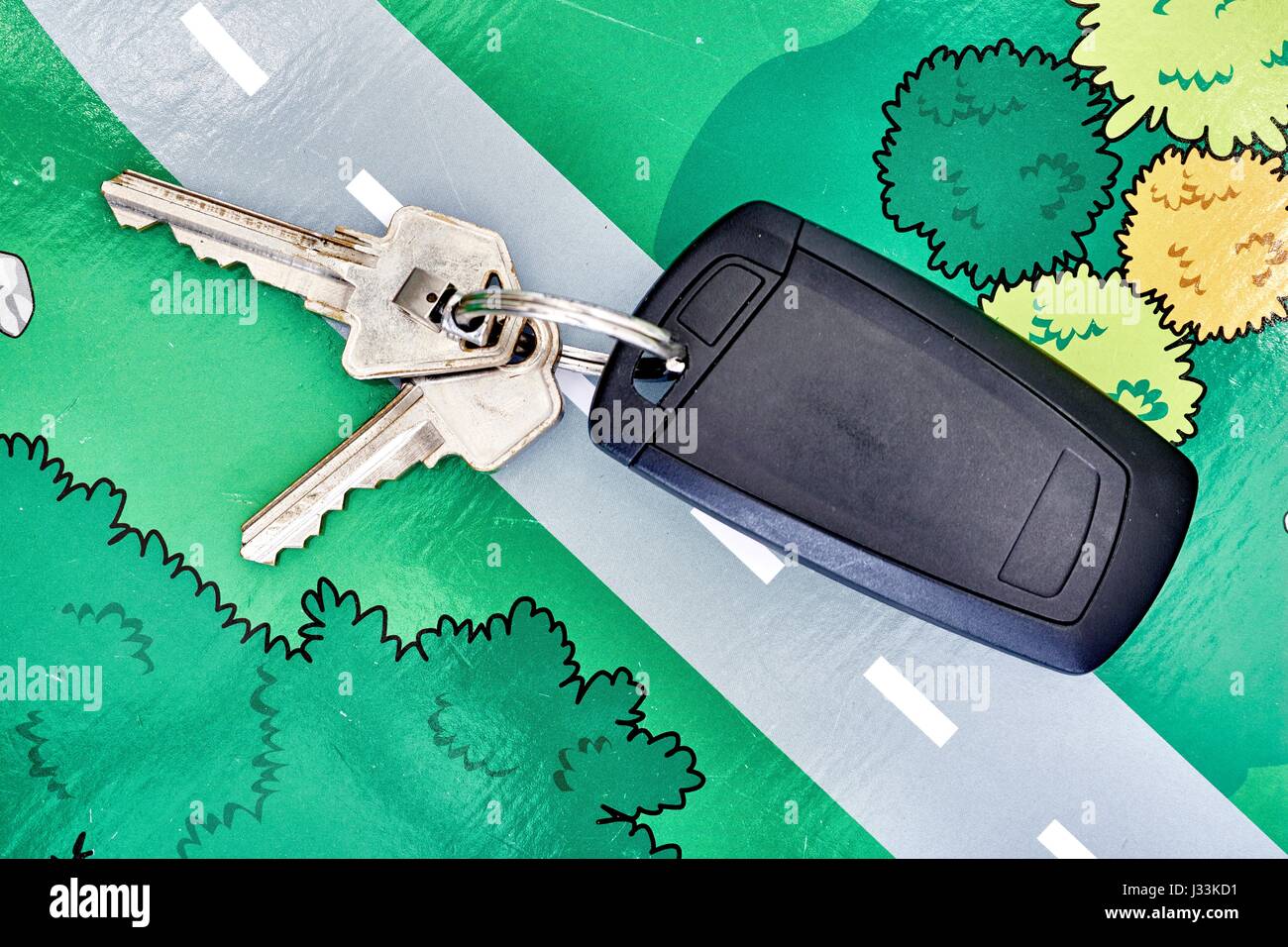 A studio photo of motor vehicle keys Stock Photo - Alamy