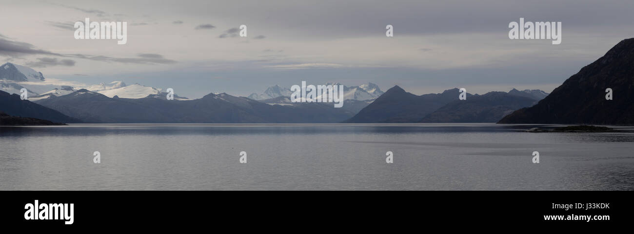 Panorama of Beagle Channel Stock Photo - Alamy