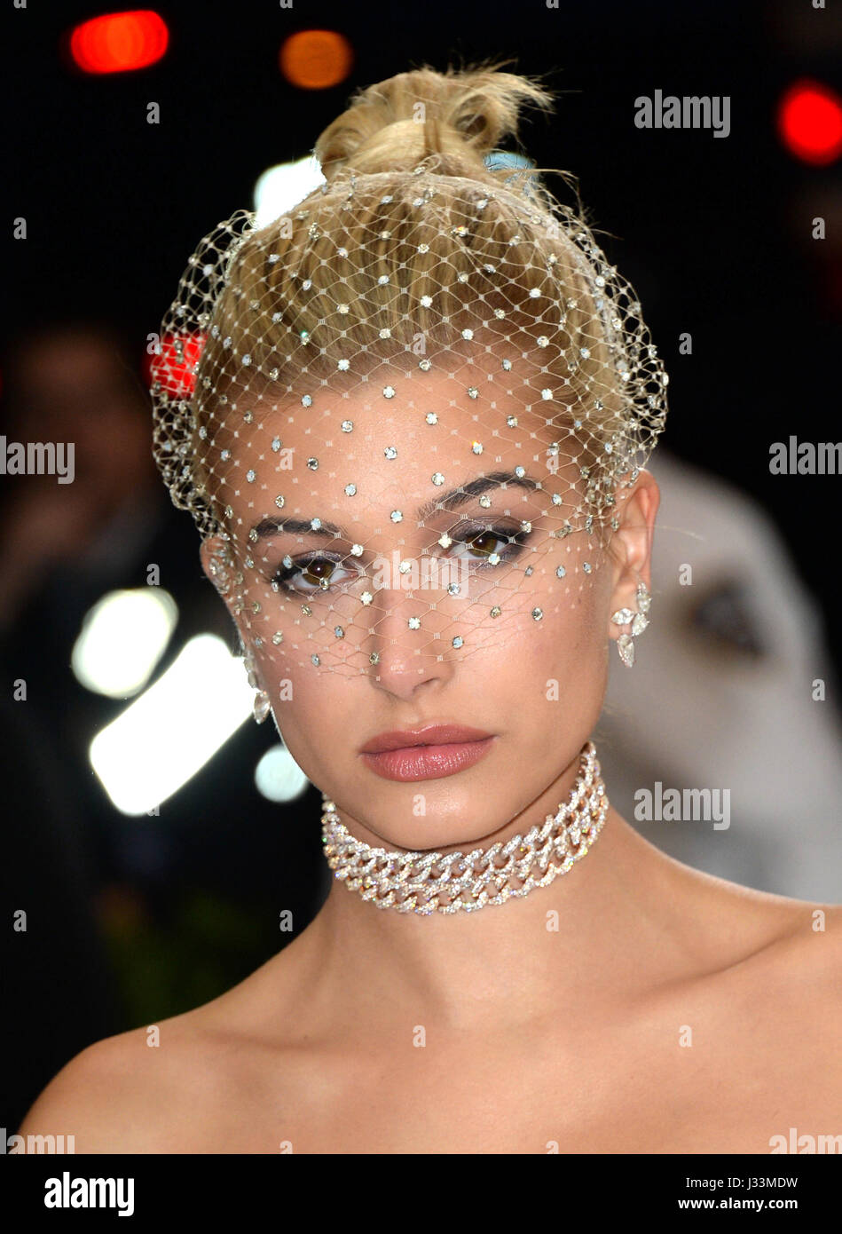 Hailey Baldwin attending The Metropolitan Museum of Art Costume ...