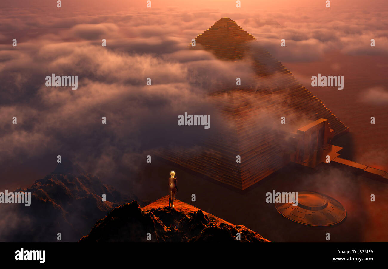A Martian Pyramid Stock Photo - Alamy