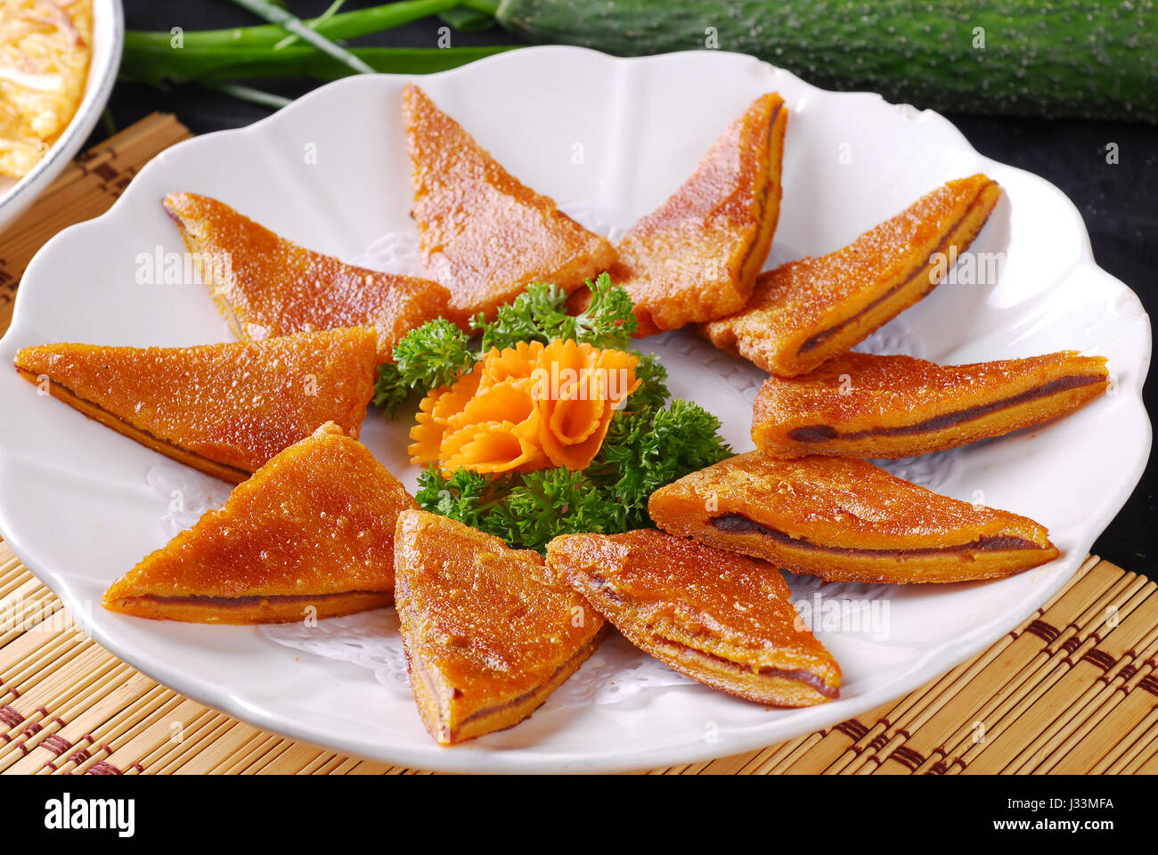Snacks, snacks, grilled, fried, pasta Stock Photo - Alamy
