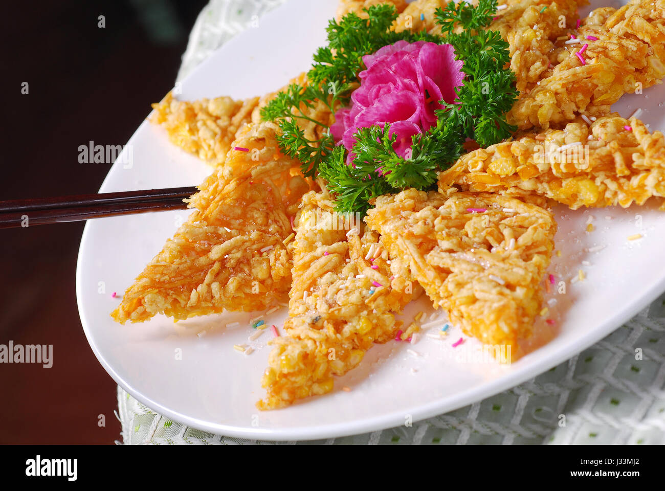 Snacks, snacks, grilled, fried, pasta Stock Photo - Alamy