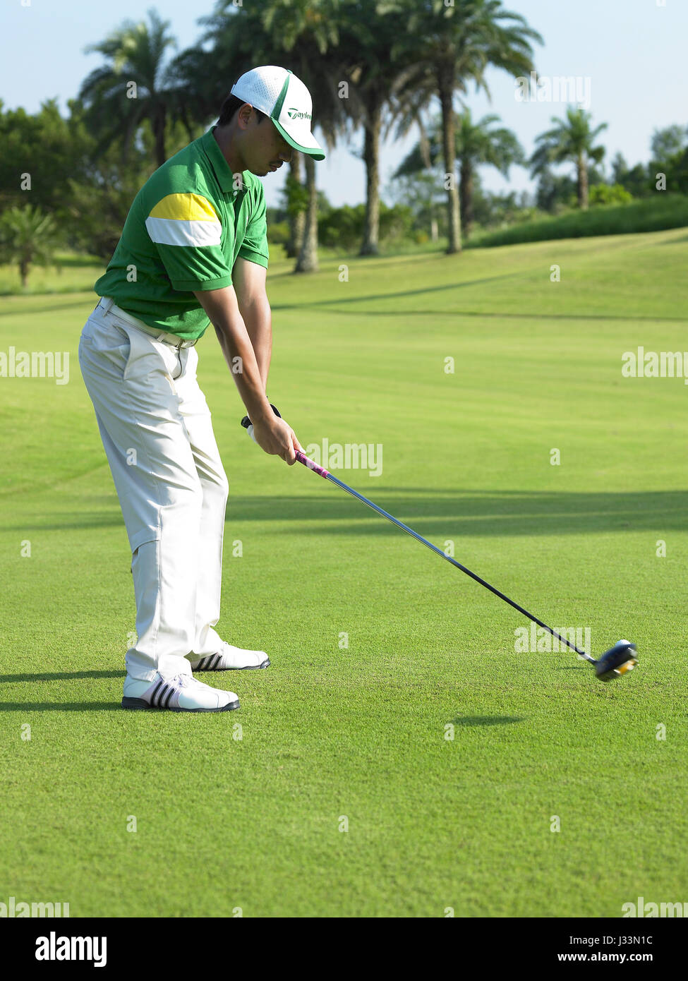 Blurred view golf course hi-res stock photography and images - Alamy