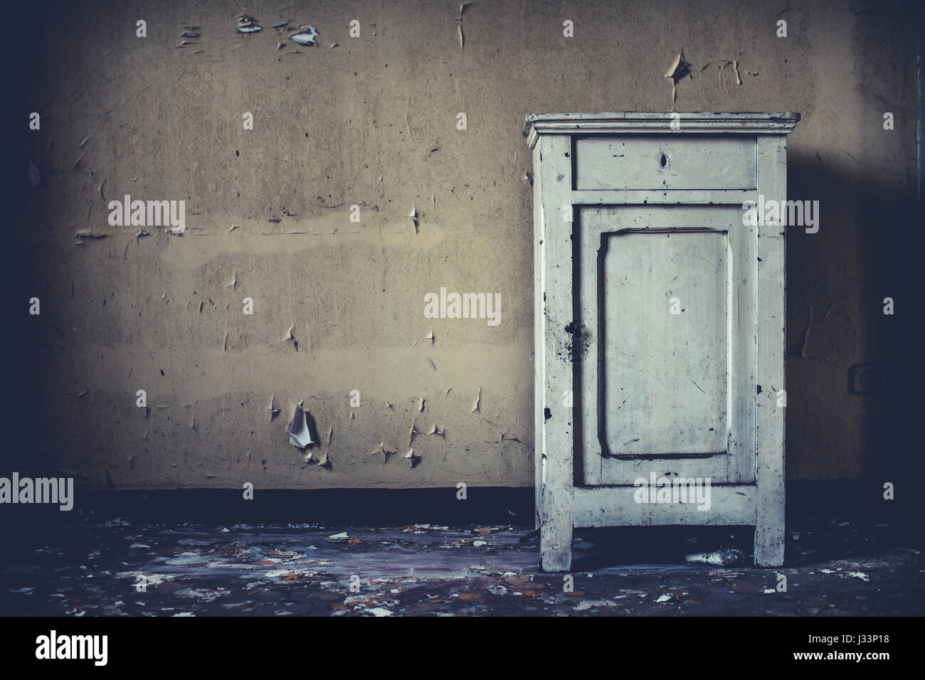 old dirty furniture- objects and places lost in time Stock Photo - Alamy