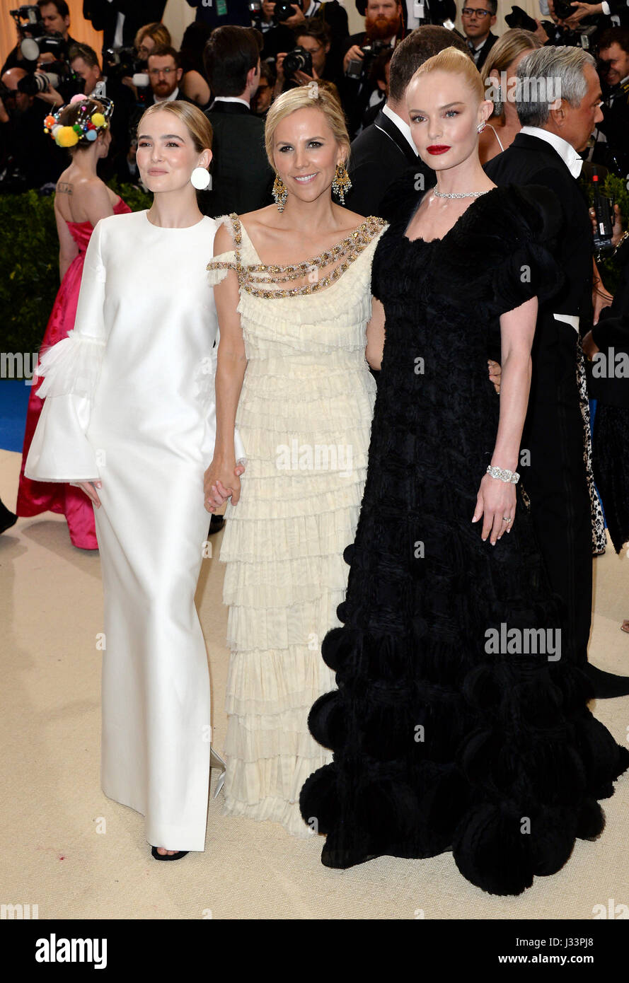 Zoey Deutch, Tory Burch and Kate Bosworth attending The Metropolitan ...