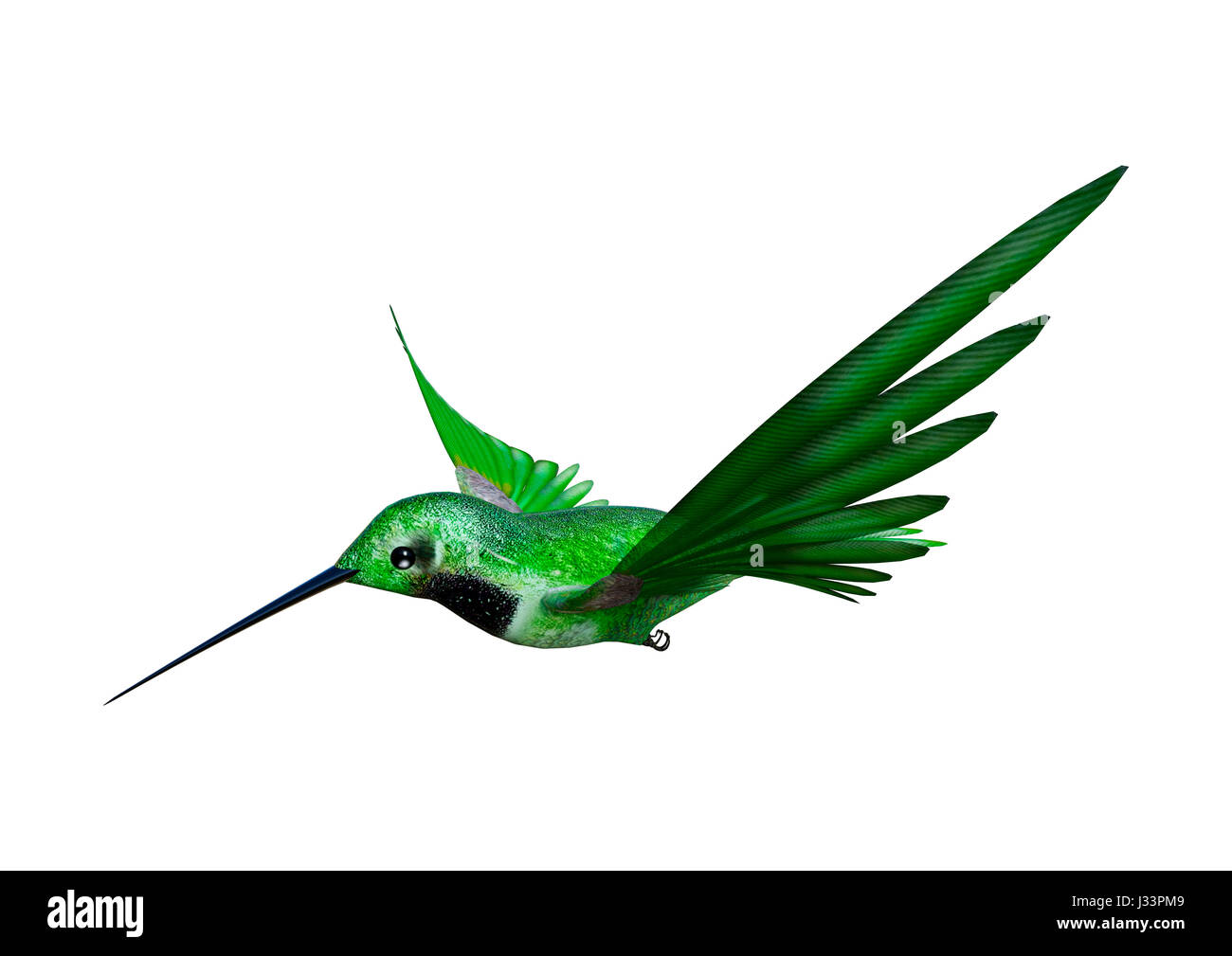 3D rendering of a hummingbird isolated on white background Stock Photo ...