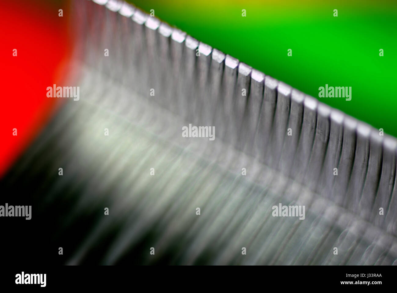 Extreme close up of Staples / Unused staples Stock Photo - Alamy