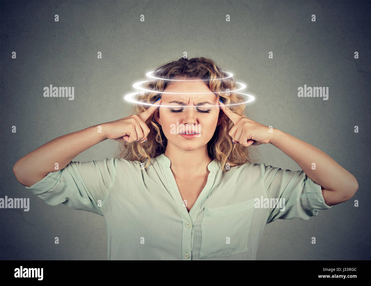 Woman pms stress hi-res stock photography and images - Alamy