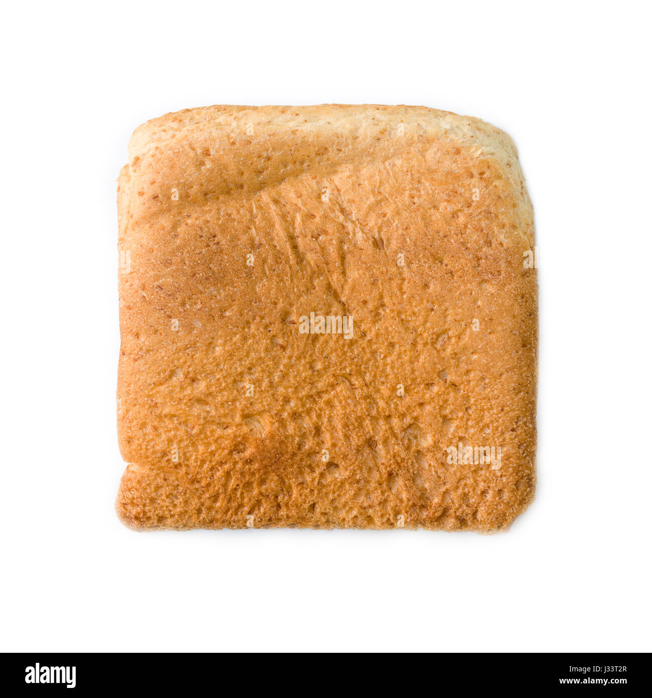 Slice of bread, studio shot isolated on white background Stock Photo - Alamy