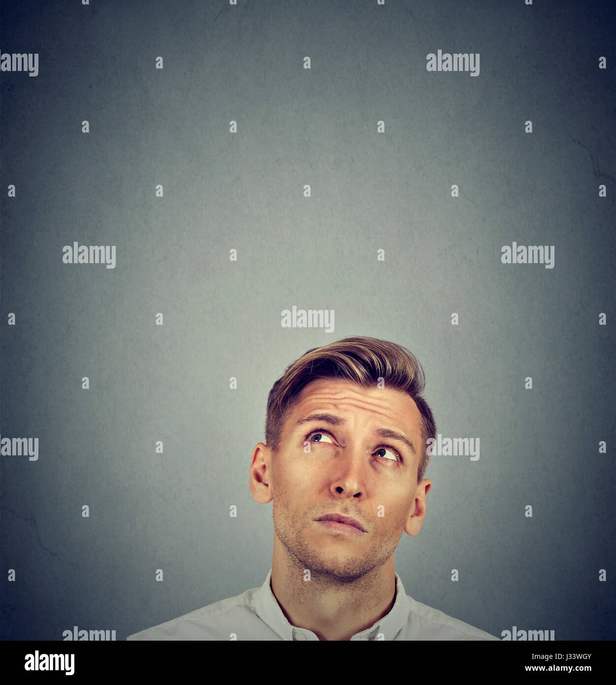 Male head expressions hi-res stock photography and images - Alamy