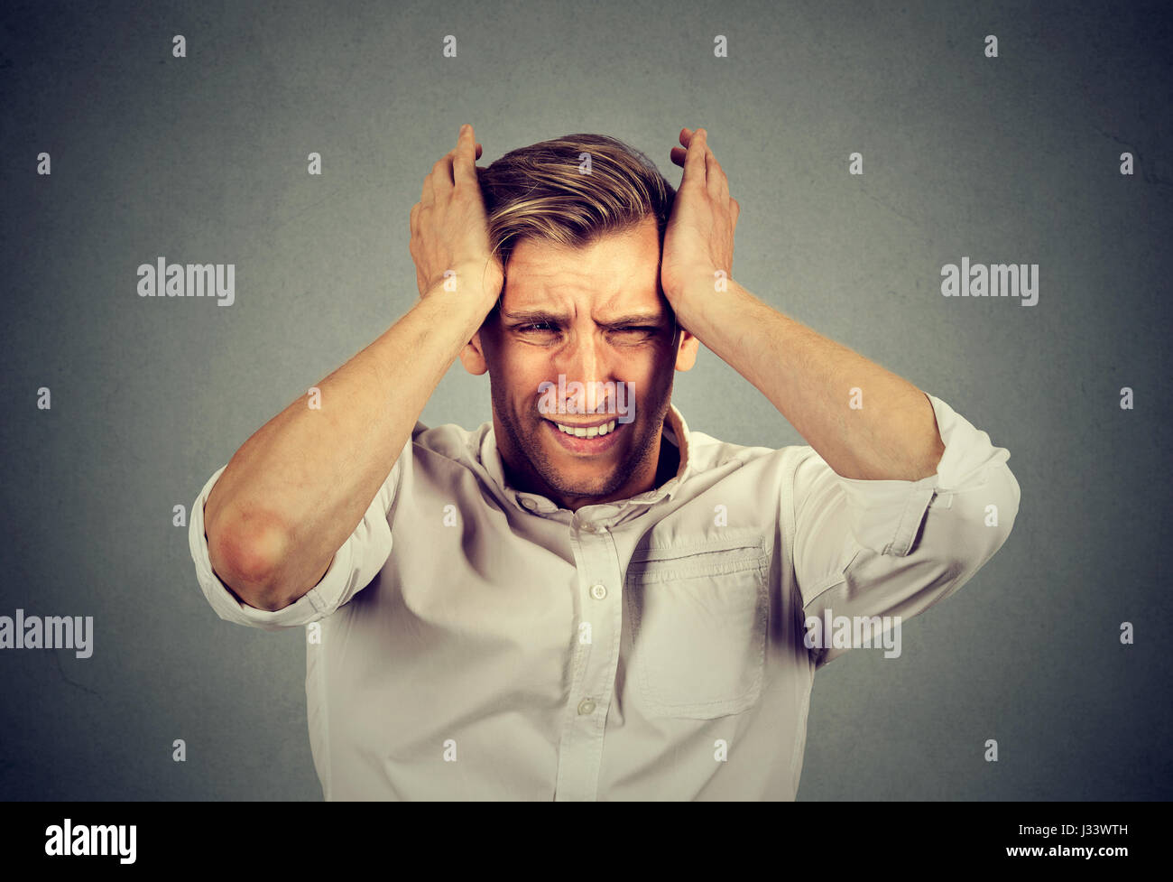 Desperate distressed hi-res stock photography and images - Alamy