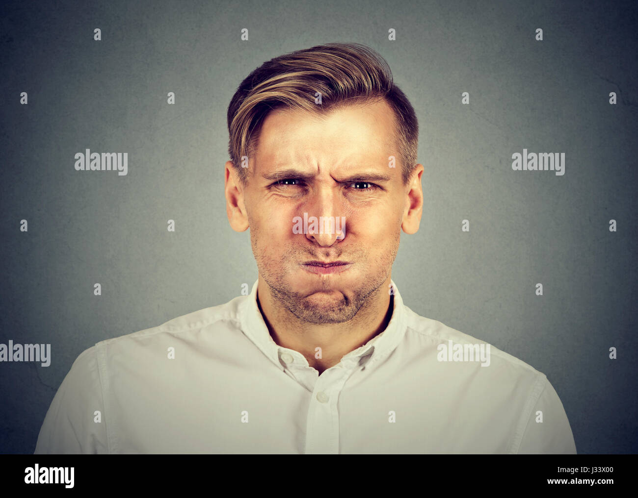 Business man stress sweat hi-res stock photography and images - Alamy