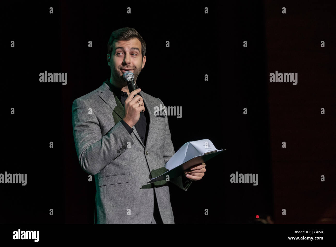 Famous Russian showman Ivan Urgant performs at Synergy Global Forum ...