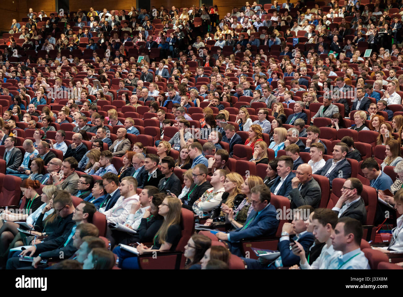 Audience at conference hall Stock Photo - Alamy