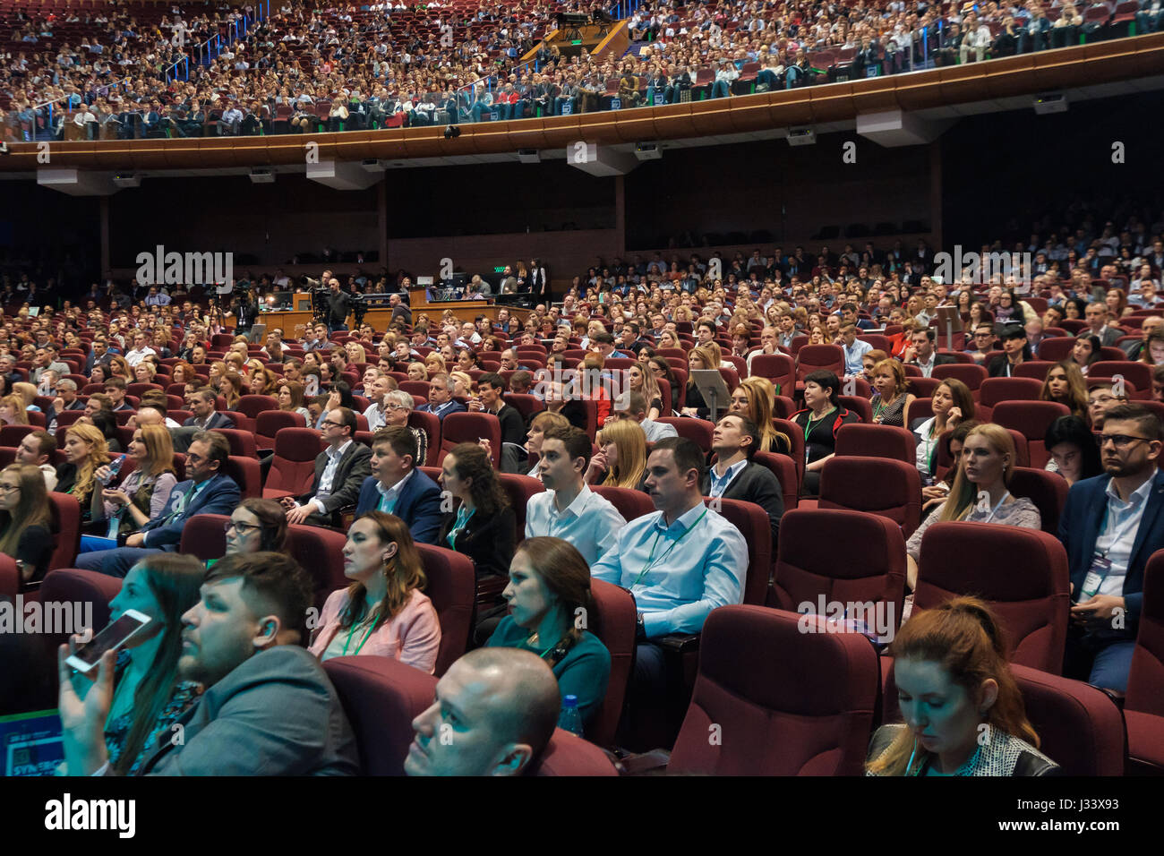 Audience at conference hall Stock Photo - Alamy