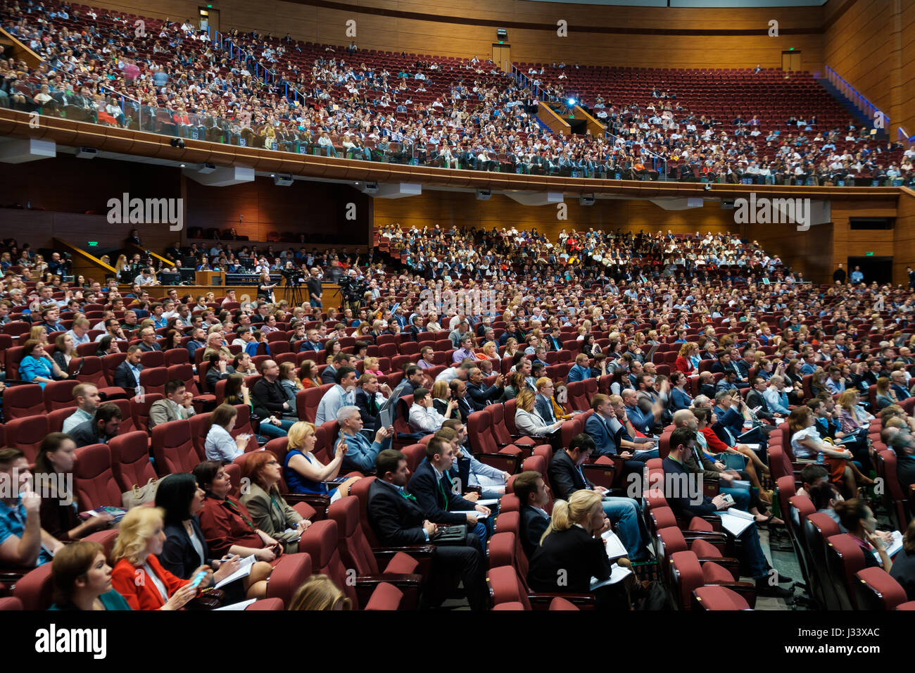 Audience at conference hall Stock Photo - Alamy