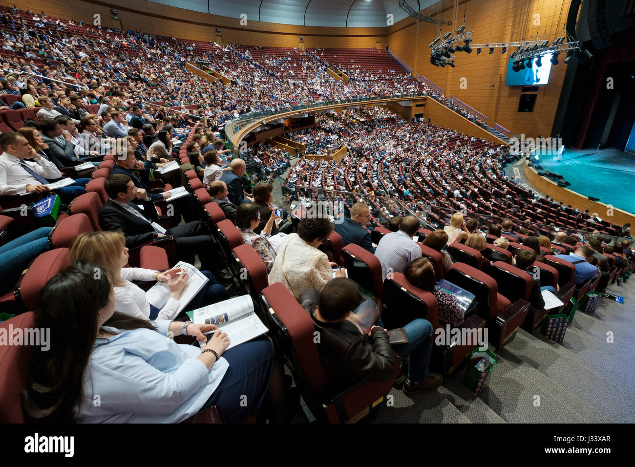 Audience at conference hall Stock Photo - Alamy