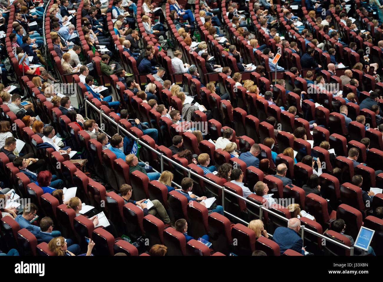 Audience at conference hall Stock Photo - Alamy