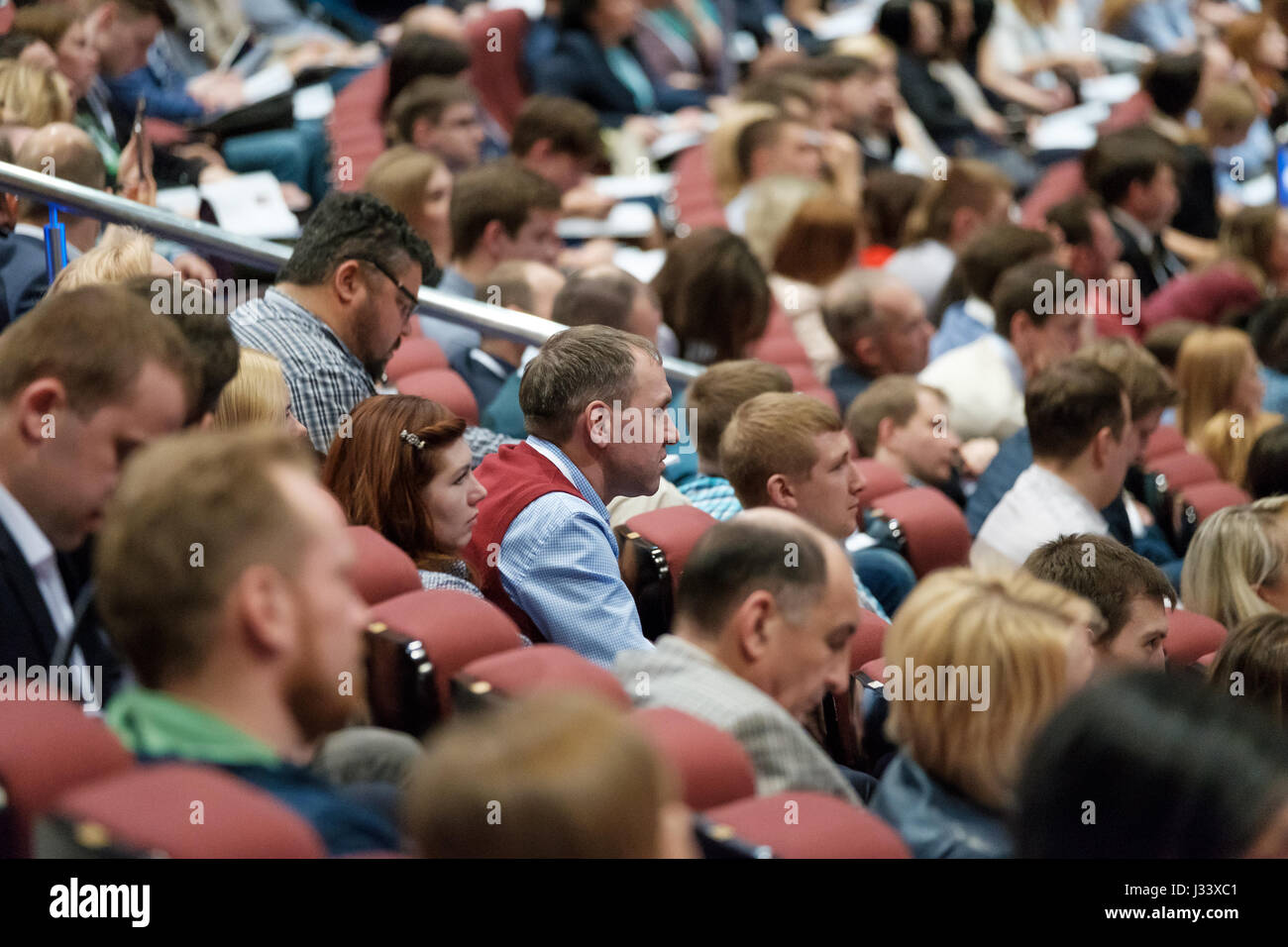 Audience at conference hall Stock Photo - Alamy