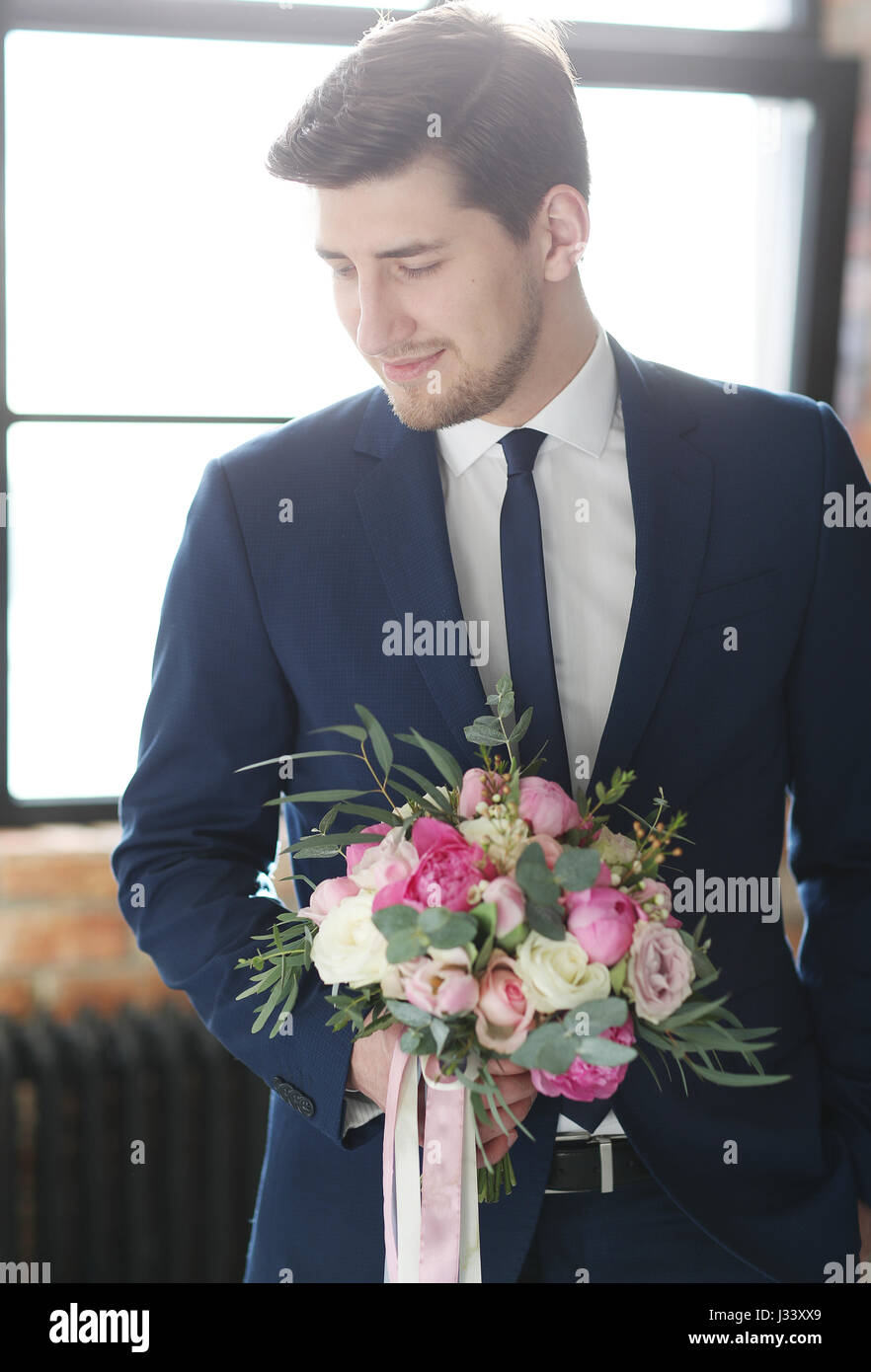 Young man is getting married Stock Photo - Alamy