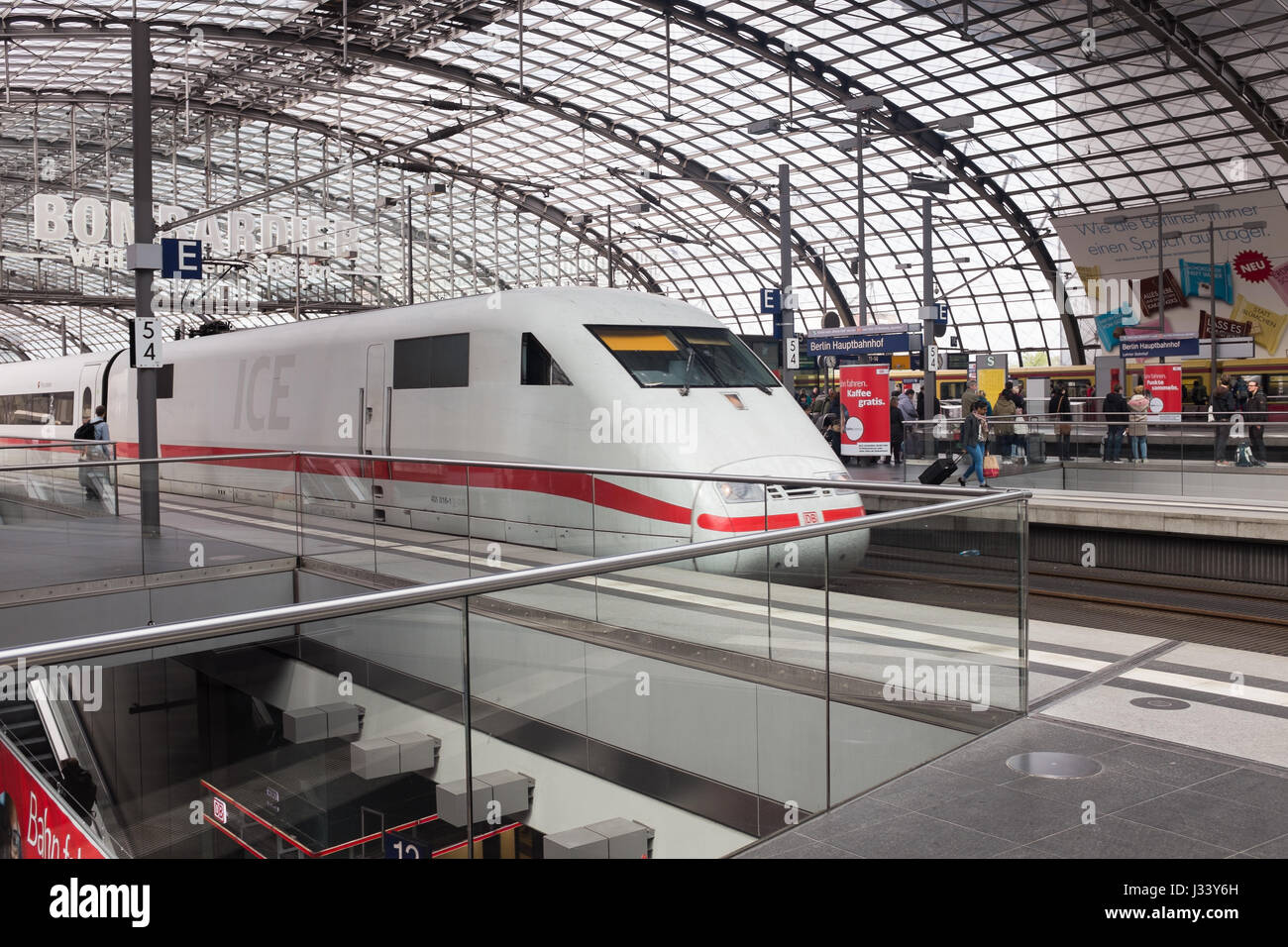 BERLIN, APRIL 24TH 2017: An ICE (interCity-Express or InterCityExpress ...