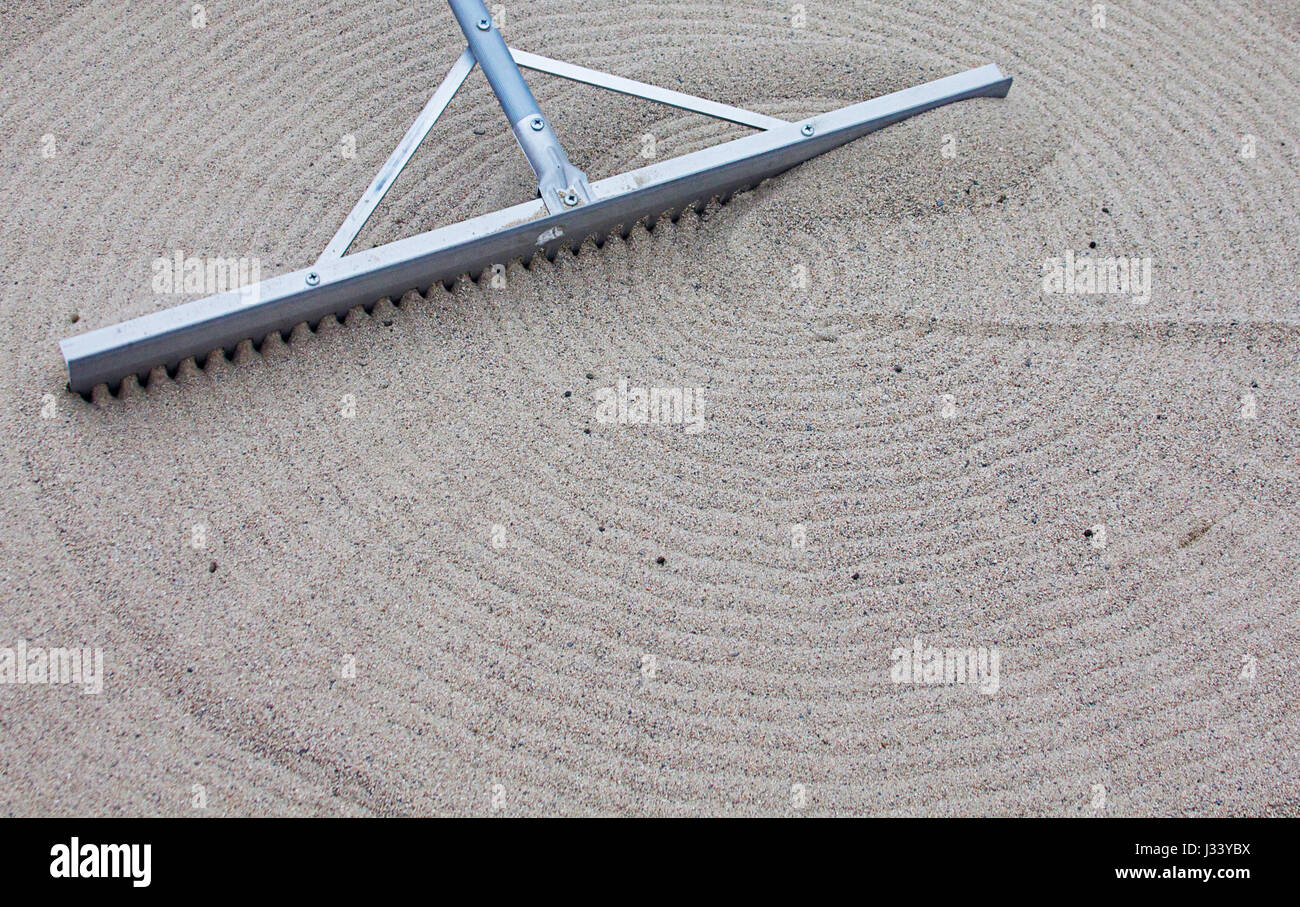 Raking sand hi-res stock photography and images - Alamy