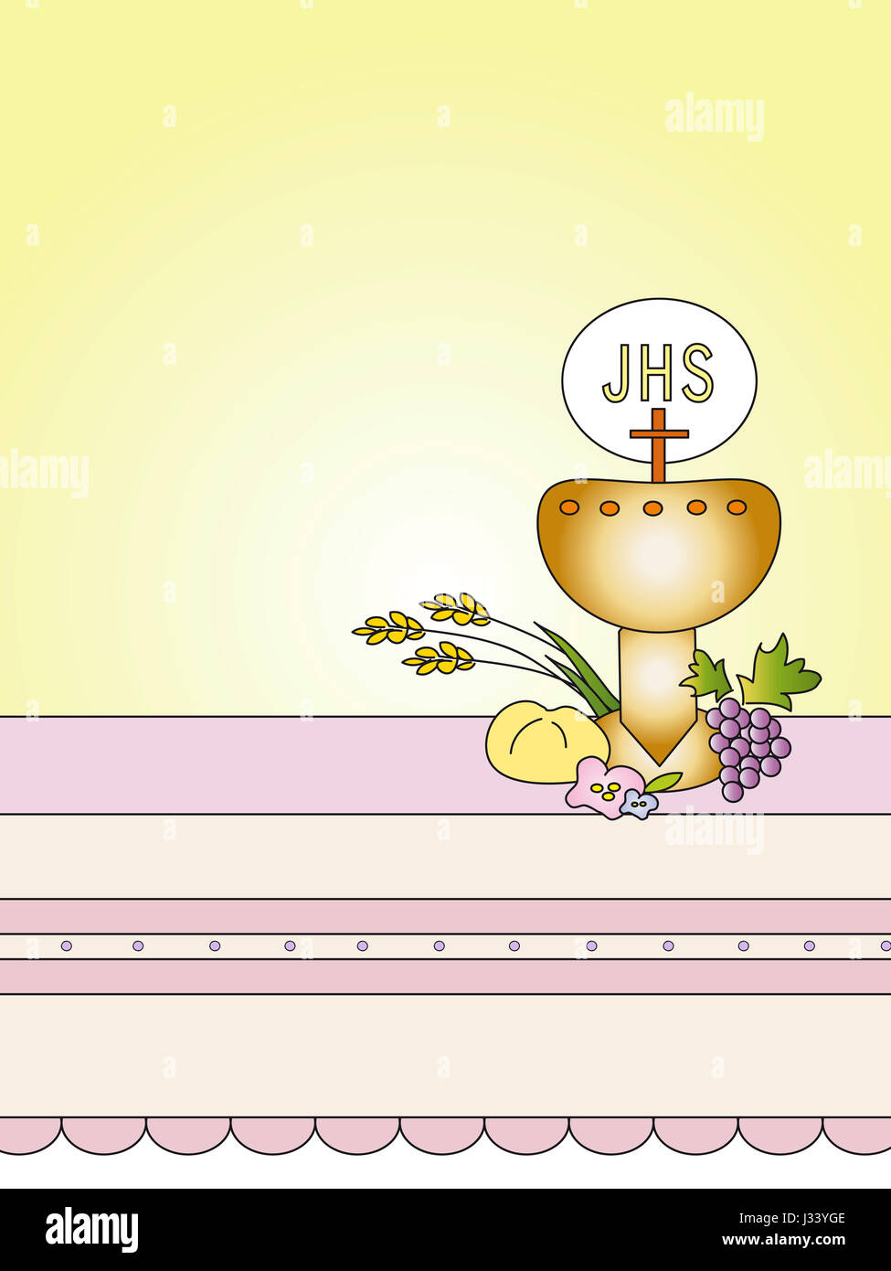Symbolic illustration for the first communion Stock Photo - Alamy