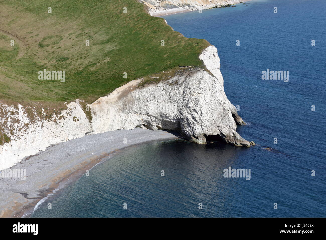South West Coast path across Lulworth ranges give magnificent views of ...