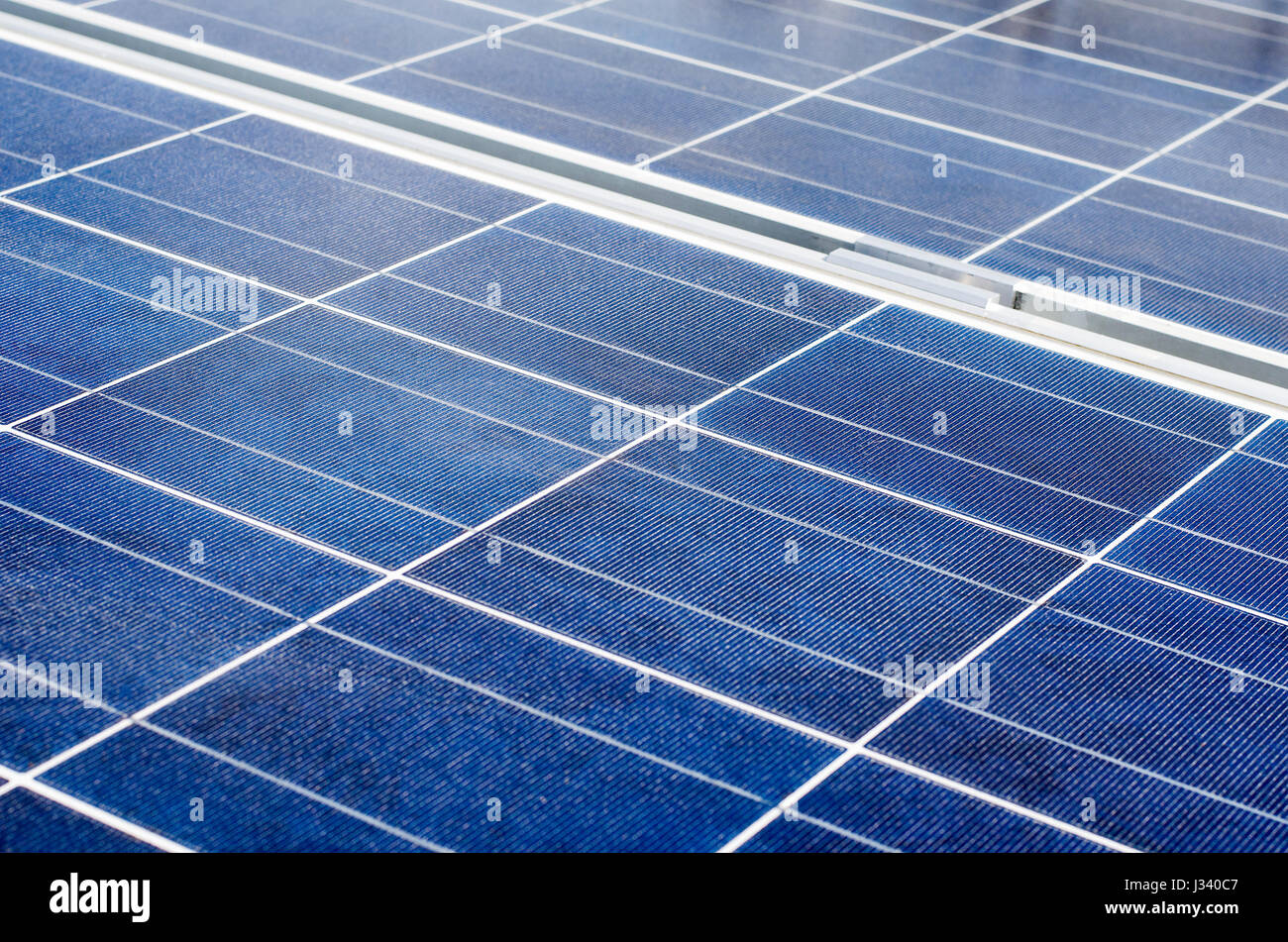 Closeup of solar panel and polycrystalline photovoltaic cells Stock ...