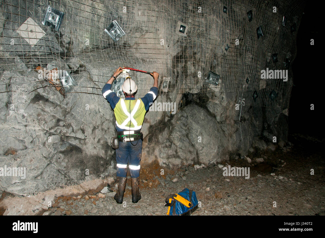Underground Mine Surveyor Stock Photo - Alamy