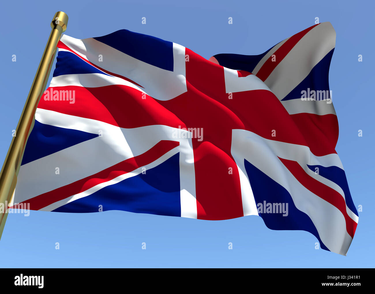 Beautiful flag united kingdom hi-res stock photography and images - Alamy
