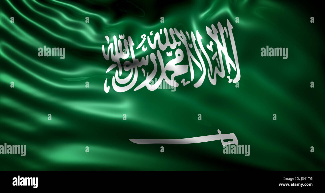 Saudi arabian 3d flag hi-res stock photography and images - Alamy