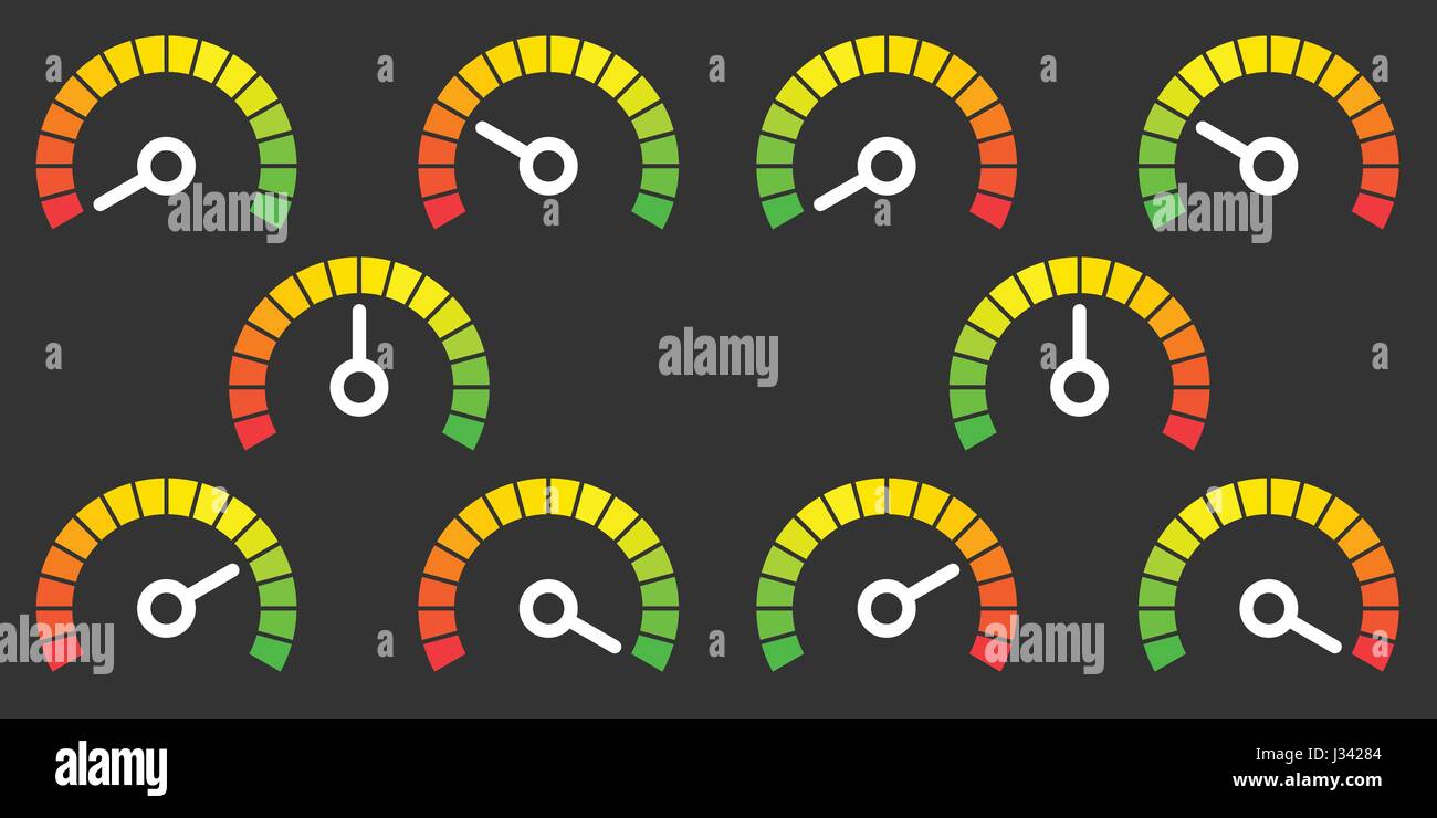 Meter Signs Infographic Gauge Element High Resolution Stock Photography ...