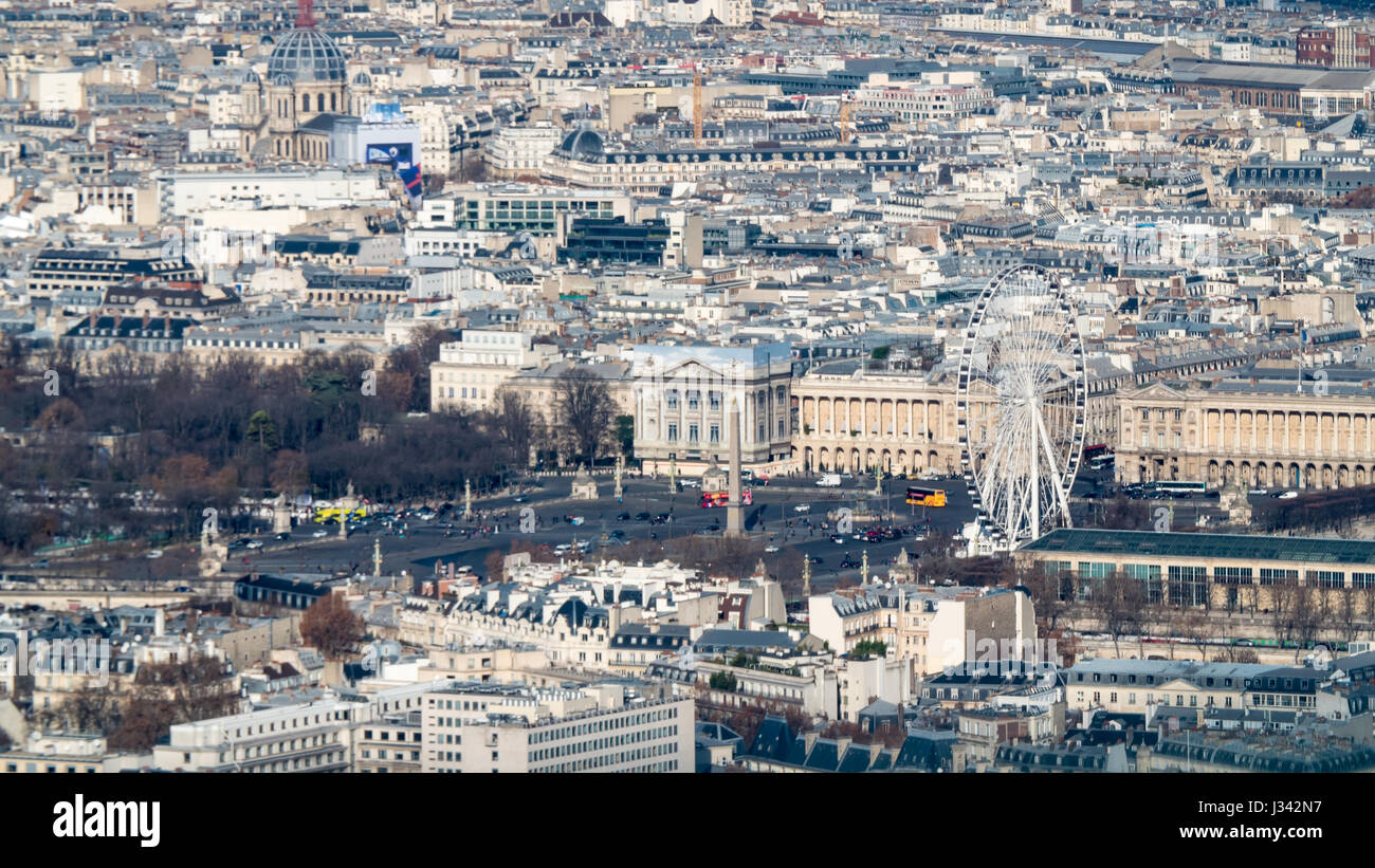Aerial view of Place de la Concorde in Paris Stock Photo - Alamy